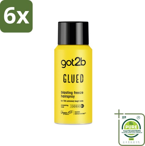 Got2B - Haarspray - Glued Mini - 100 ml - Voordeelverpakking - 6 stuks ...