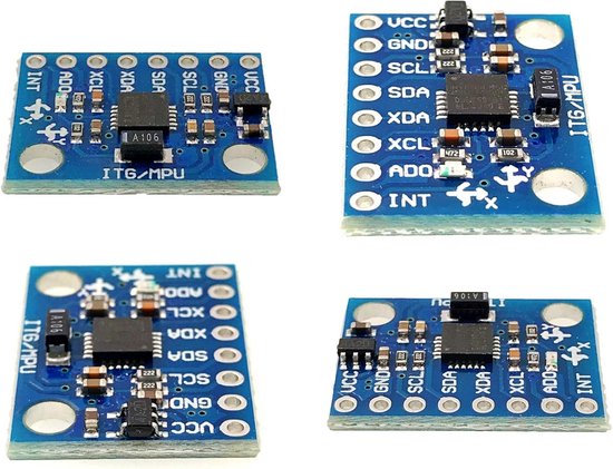 4x 6DOF GY-521 MPU-6050 Sensor Module: 3-Assige Gyroscoop en ...