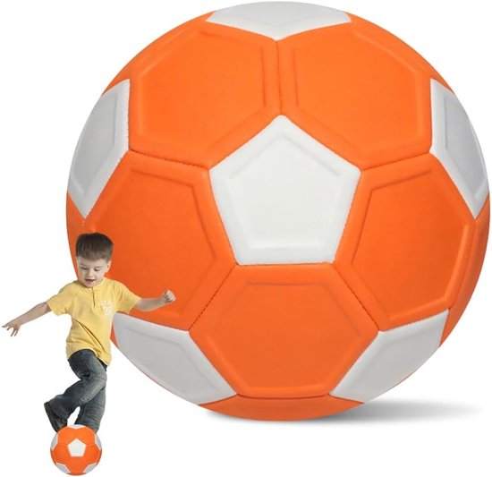 Curve Ball 21.5 cm - Size 5 - Kicker Ball - Rubber - Soft Football voor ...