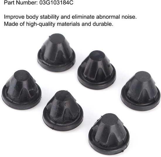 Set van 6 Grommets - Rubber Grommet voor Bonnet - Bevestigen van de ...