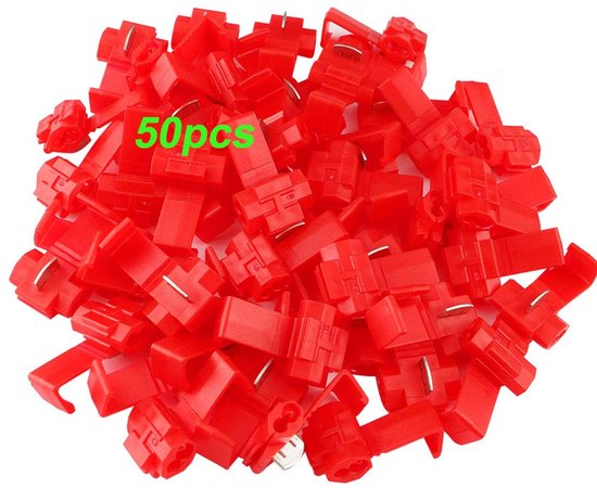 50Pcs Quick Splice Wire Connectors - Quick Splice Terminal - Electric ...