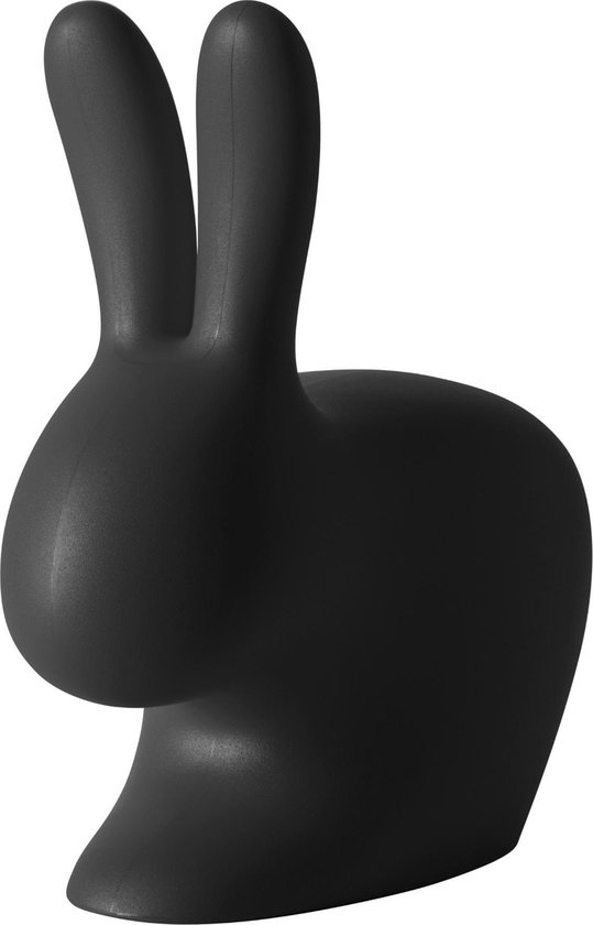 Qeeboo - Rabbit Chair - Zwart - Indoor en Outdoor | bol