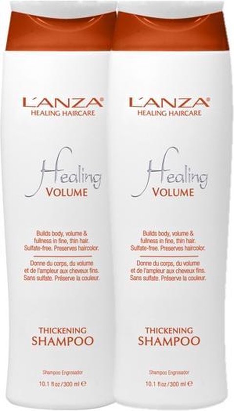 Lanza Healing Volume Thickening Shampoo 300ml Duopack | bol