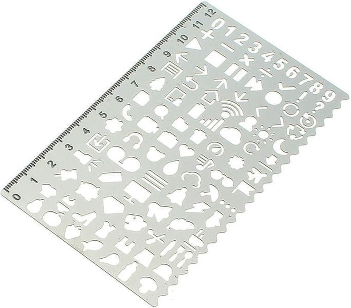 Tekening knipsel metalen sjabloon Liniaal DIY decoratieve Graffiti ...