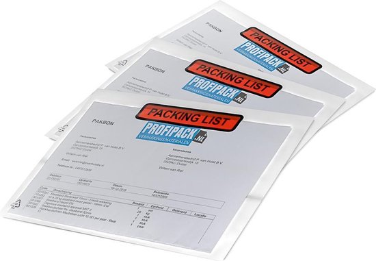 Paklijst enveloppen Packing List 225 x 122 - 250 stuks | bol.com