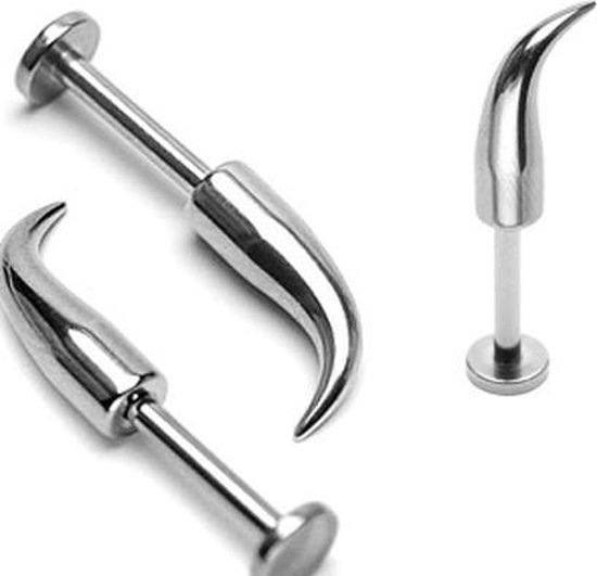 Lip piercing curved spikes | bol.com