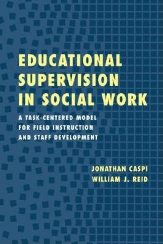 Educational Supervision in Social Work - A Task- Centred Model for ...