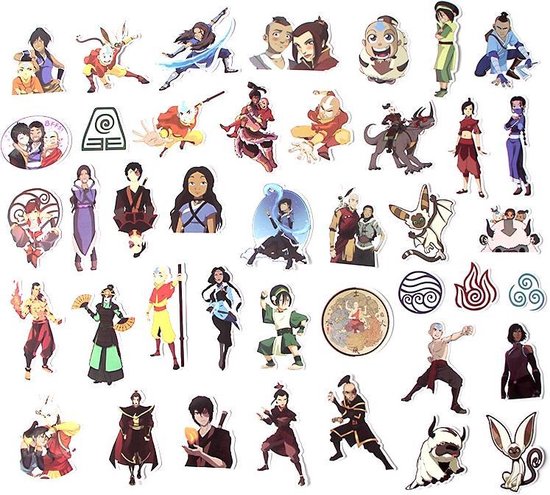 Avatar the last airbender stickers! 40 verschillende stickers zonder ...
