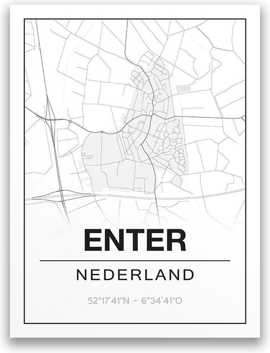 Poster/plattegrond ENTER - 30x40cm | bol