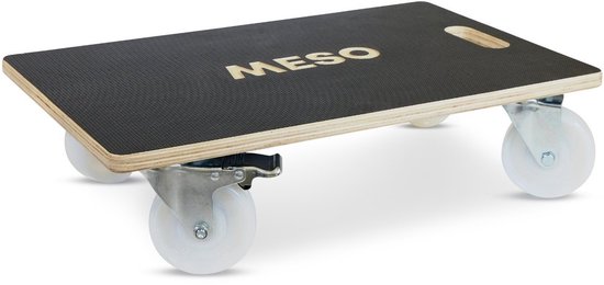 MESO Meubelroller - Rechthoekig - 2x Geremd - Nylon wiel - 575x350mm ...