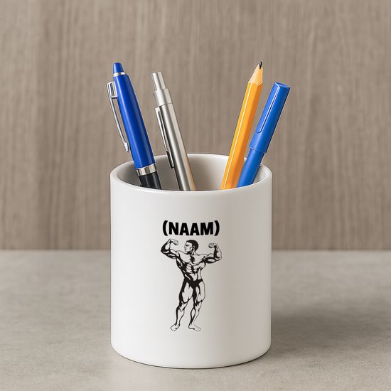 Hacebo® - Bodybuilding met eigen naam Pennenbakje - Fitness ...