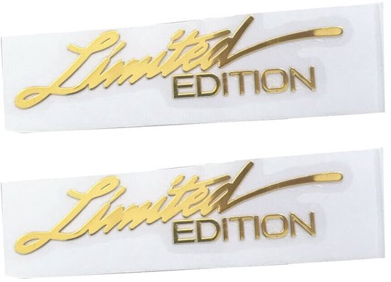 Limited Edition stickers, 2 stuks, zelfklevende zelfklevende ...