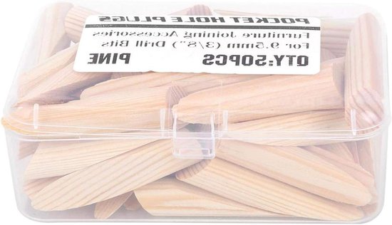 Allecto Plus - 50 houten zakgat pluggen voor houtbewerking - grenen ...