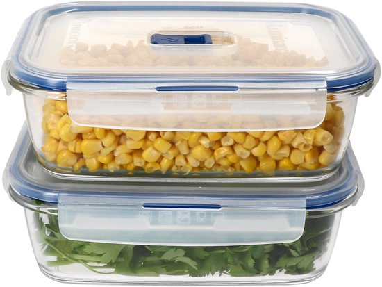 Set van 2 Pure Box Active voorraadpotten van 122 cl - 5088000 | bol