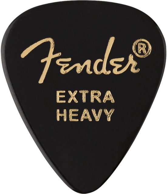 Fender Picks 351 Black extra heavy - Plectrum set | bol