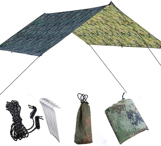 Hangmat regenzeil tentzeil outdoor 300 x 300 cm waterdicht UV ...