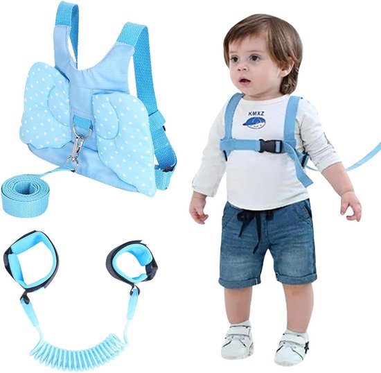 Allecto Plus - Veiligheidslijnen voor kinderen | Anti-verlies polsband en harnas |... | bol