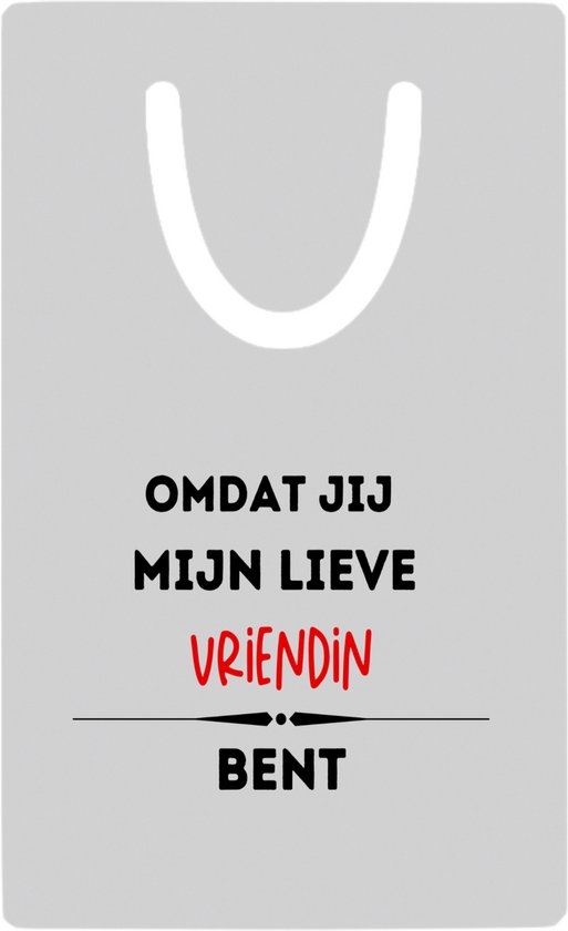 Hacebo® - omdat jij mijn lieve vriendin bent metalen boekenlegger ...