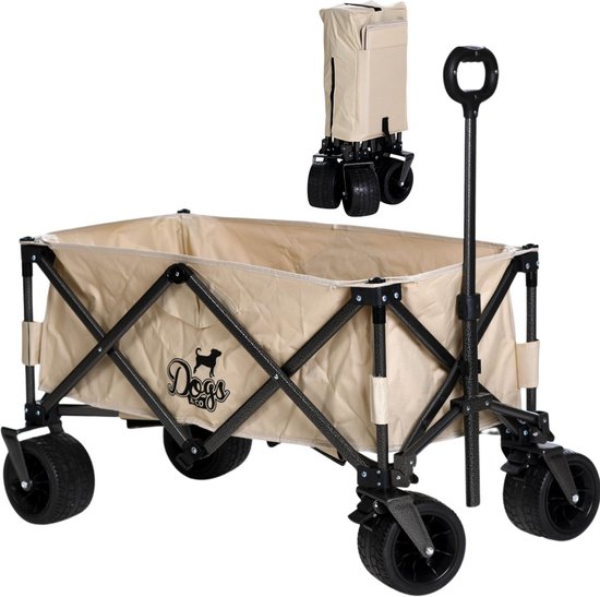 Dogs&Co® Opvouwbare Bolderkar Beige | bol