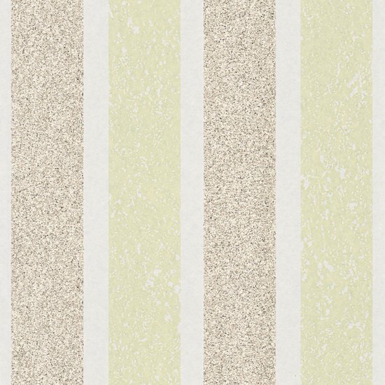 Streep behang Behang strepen Behang slaapkamer Vliesbehang Groen Bruin ...