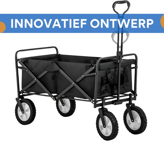 Bolderkar - Handkar Opvouwbaar - Praktisch voor Buiten - Inclusief Mesh ...