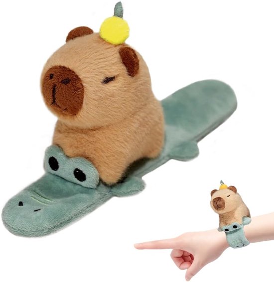 Capybara klikarmband - Capybara knuffeldier - Capibara slap armband ...