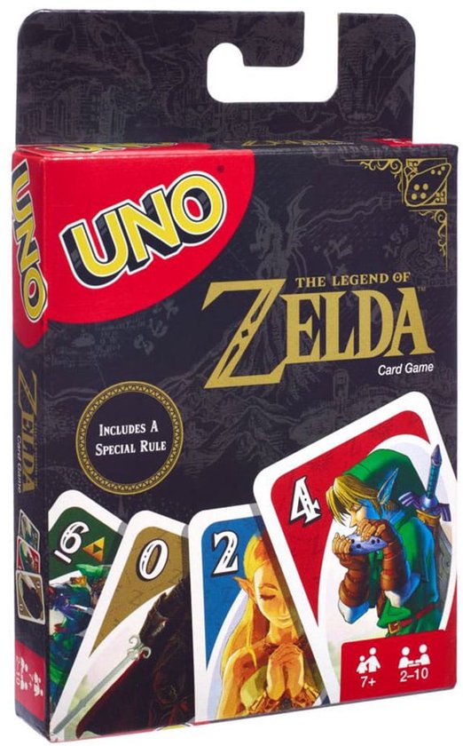 Mattel The Legend of Zelda UNO Card Game European Exclusive Playing ...