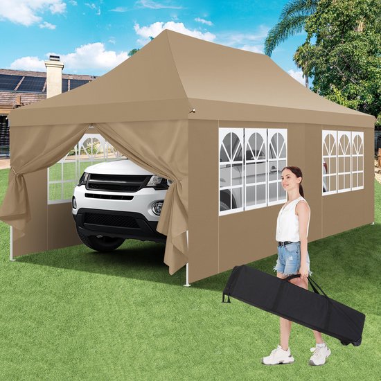 Partytent – Vouwtent – Tent – Overkapping – Vouwbare Tent – 3x6 Meter ...