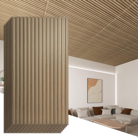 Inovra Plus - 3D wandpanelen PVC plafondtegels lamellendesign ...