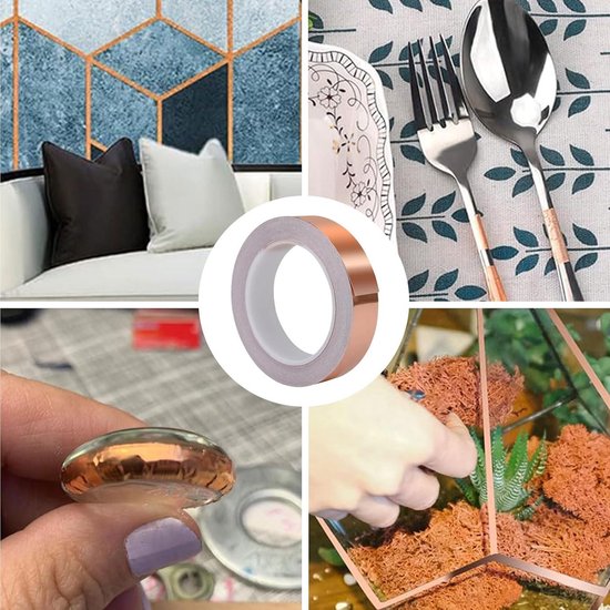 Allecto Plus - Koperband slakkenbescherming en EMI-afscherming voor tuin - 20 mm x 30... | bol