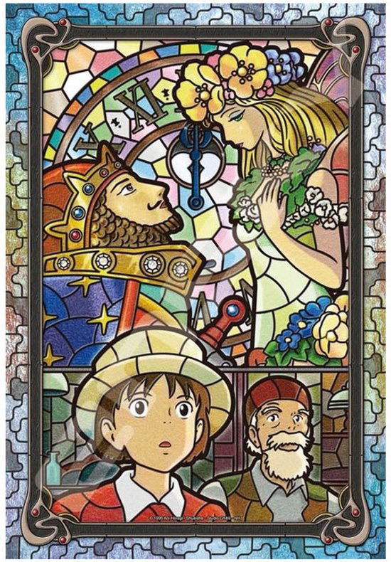Ghibli - Si tu tends l'oreille - Puzzle effet vitrail "Horloge de ...