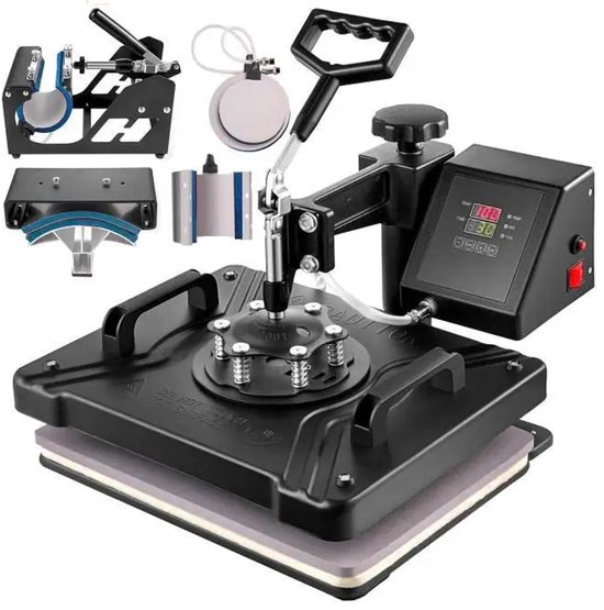 Heat Press - Sublimatieprinter - Heat Press Machine - Transferpers - 6 ...