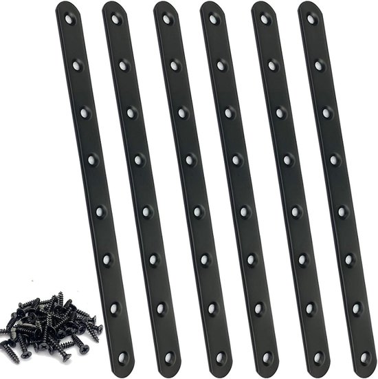 Flat Connector Stainless Steel 244 x 19 x 3 mm Perforated Plate - Hout ...