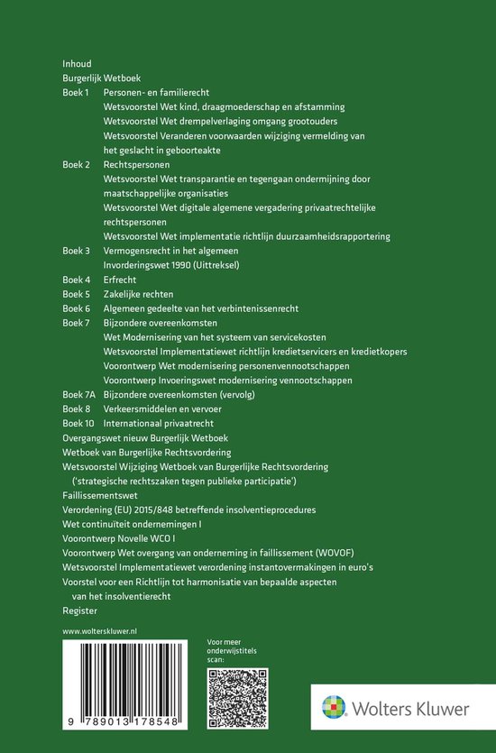 Burgerlijk Wetboek van Burgerlijke Rechtsvordering 2025-2026 | bol