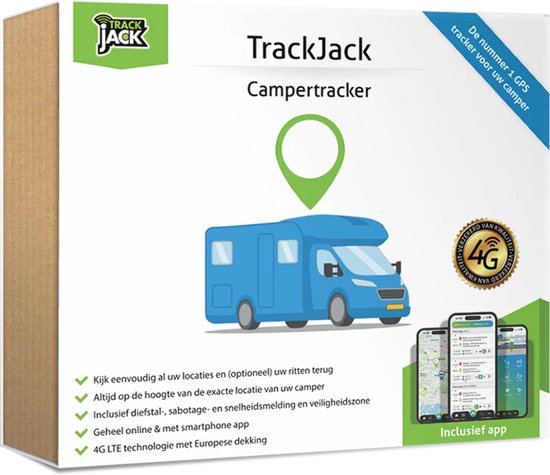 TrackJack CamperTracker - GPS tracking voor camper - Europa - Europa ...