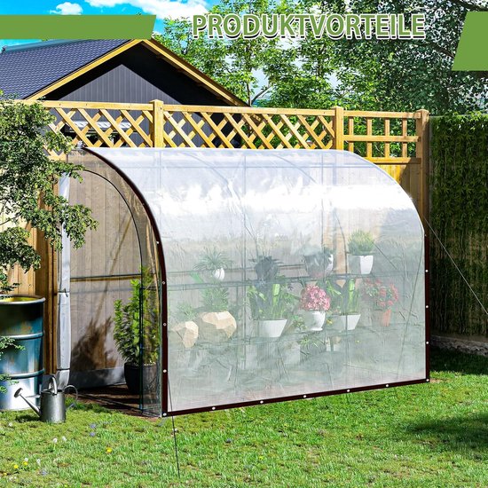 Transparant Zeil met Oogjes - Waterdicht, Voor Buiten - 1 x 1 m | bol