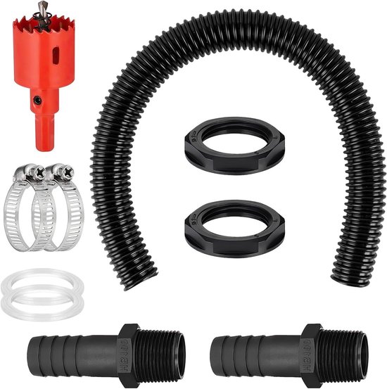 Rain Barrel Connector Set 1.57 Inch (40mm) - Feeder Connection Set with ...
