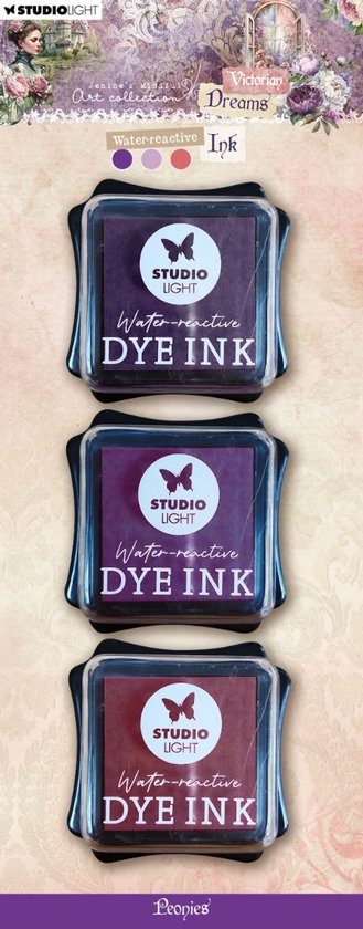 JMA Water-reactive Ink Pads Peonies (purples and pink) Victorian Dreams ...