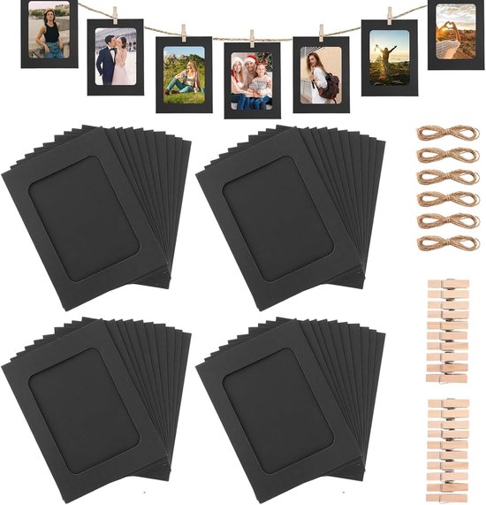 60 Pcs Cardboard Foto Lijsten - Hangende Foto's - 10x15cm Papieren Foto ...