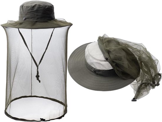 ZffXH Mosquito Fly Head Net Hat Netting Fishing Cap Beekeeping ...
