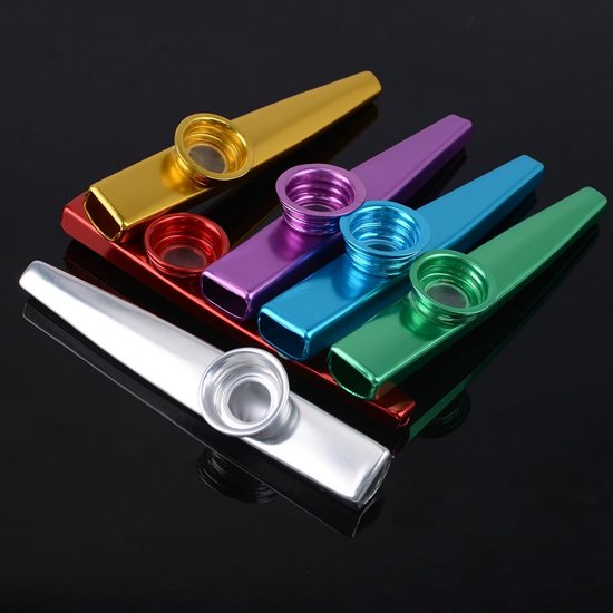 Metalen Kazoo Blaasinstrument met 3 Membranen en Cadeaubox - Eenvoudig ...