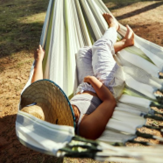 Klassieke Dubbele Hangmat Cedar met Boom- en Paalbevestiging ...
