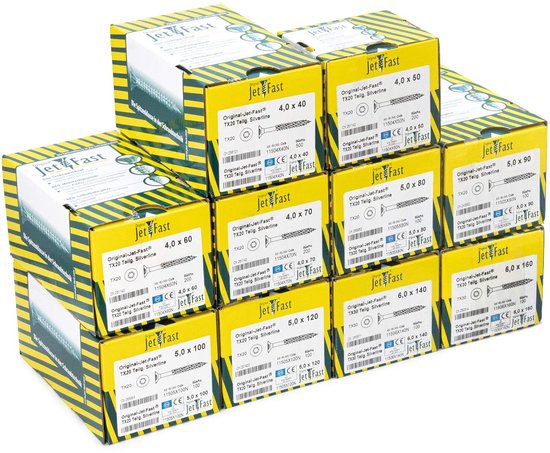 Houtschroeven Assortiment Torx - 1700 Stuks, Zelfborende Houtschroeven ...