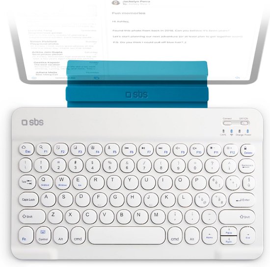 Universeel Draadloos Bluetooth Toetsenbord QWERTY met Standaard voor ...