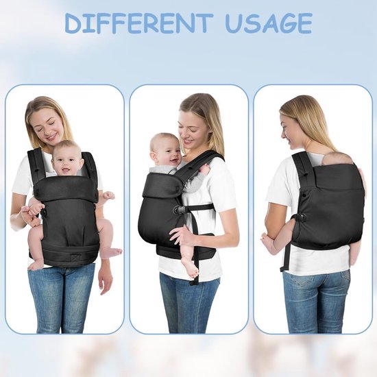 Ergonomic Baby Carrier， Breathable Baby Carrier Adjustable Sling Front ...