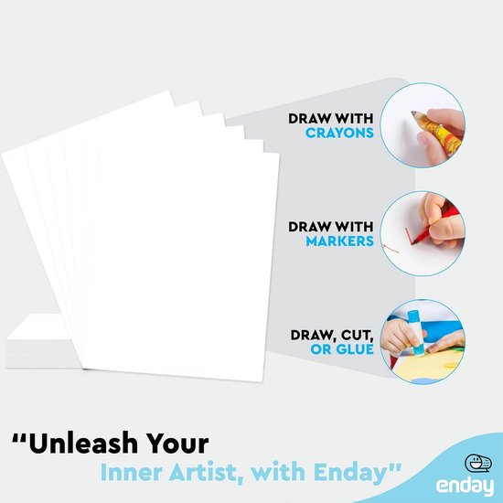 Lichtgewicht Poster Board voor Presentaties en Knutselen - Wit | bol