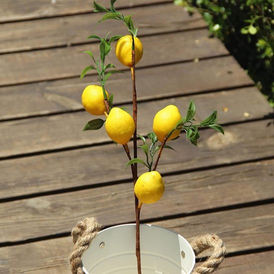 Kunstmatige Citroenplant Takken, 50 cm - Fruittak Decoratie voor ...