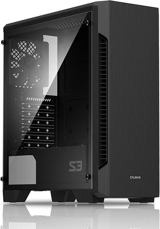 Mid-Tower PC Behuizing met Gehard Glas Paneel en Goede Airflow | bol