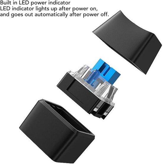 Aan/Uit-knop verlengstuk voor PC, Externe aan/uit-schakelaar met HDD ...