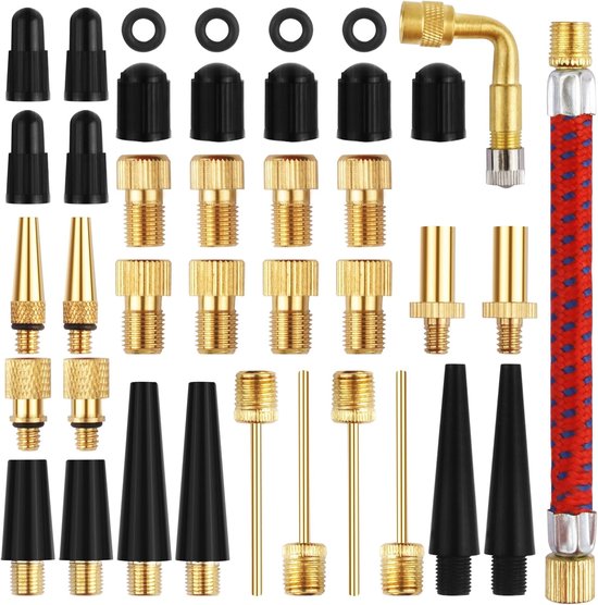 42-Piece Fietsventiel Adapter Set - Alle Ventieladapters voor Fietsen ...